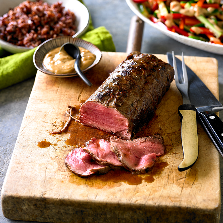 Indonesian-style beef eye fillet with gado gado salad recipe ...
